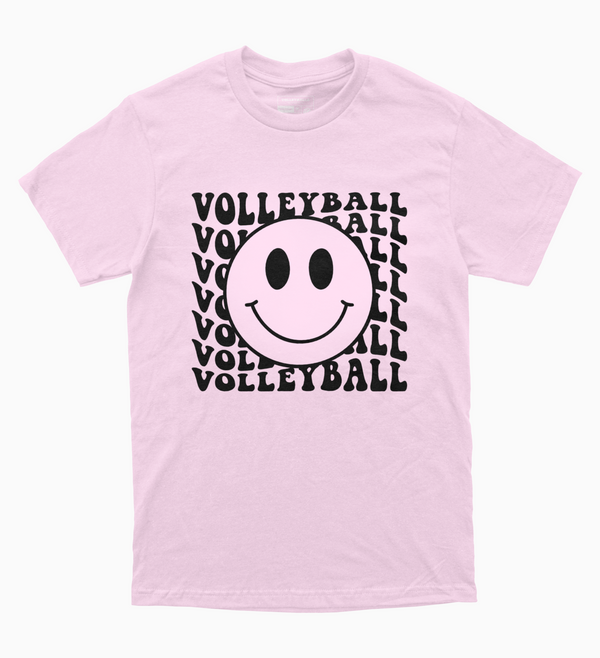 Volleyball Punk Smiley Face Tee | Volleyball T-Shirt | Volleyballa