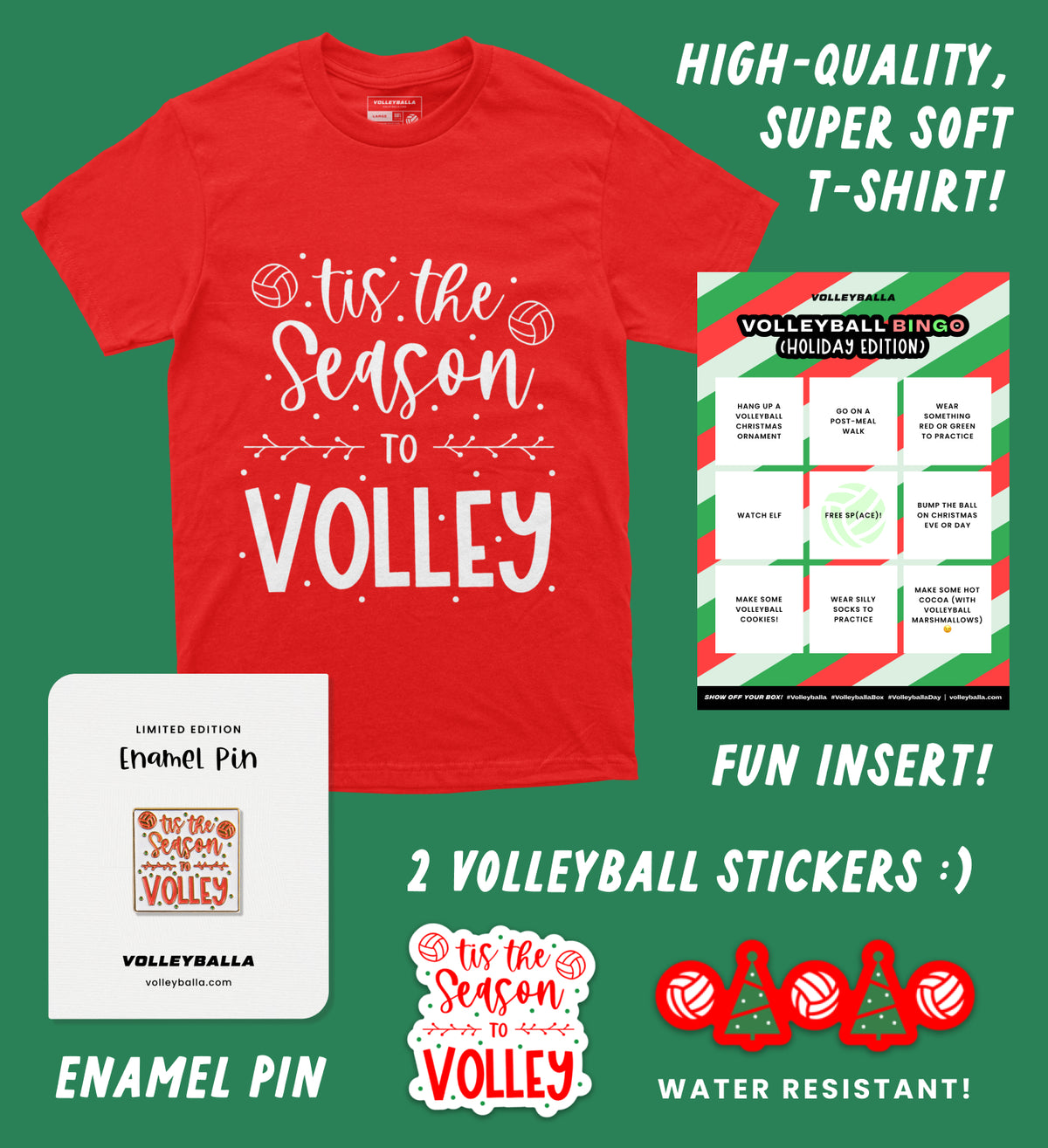 Tis the Season to Volley - Christmas Volleyball Gift Box | Volleyballa