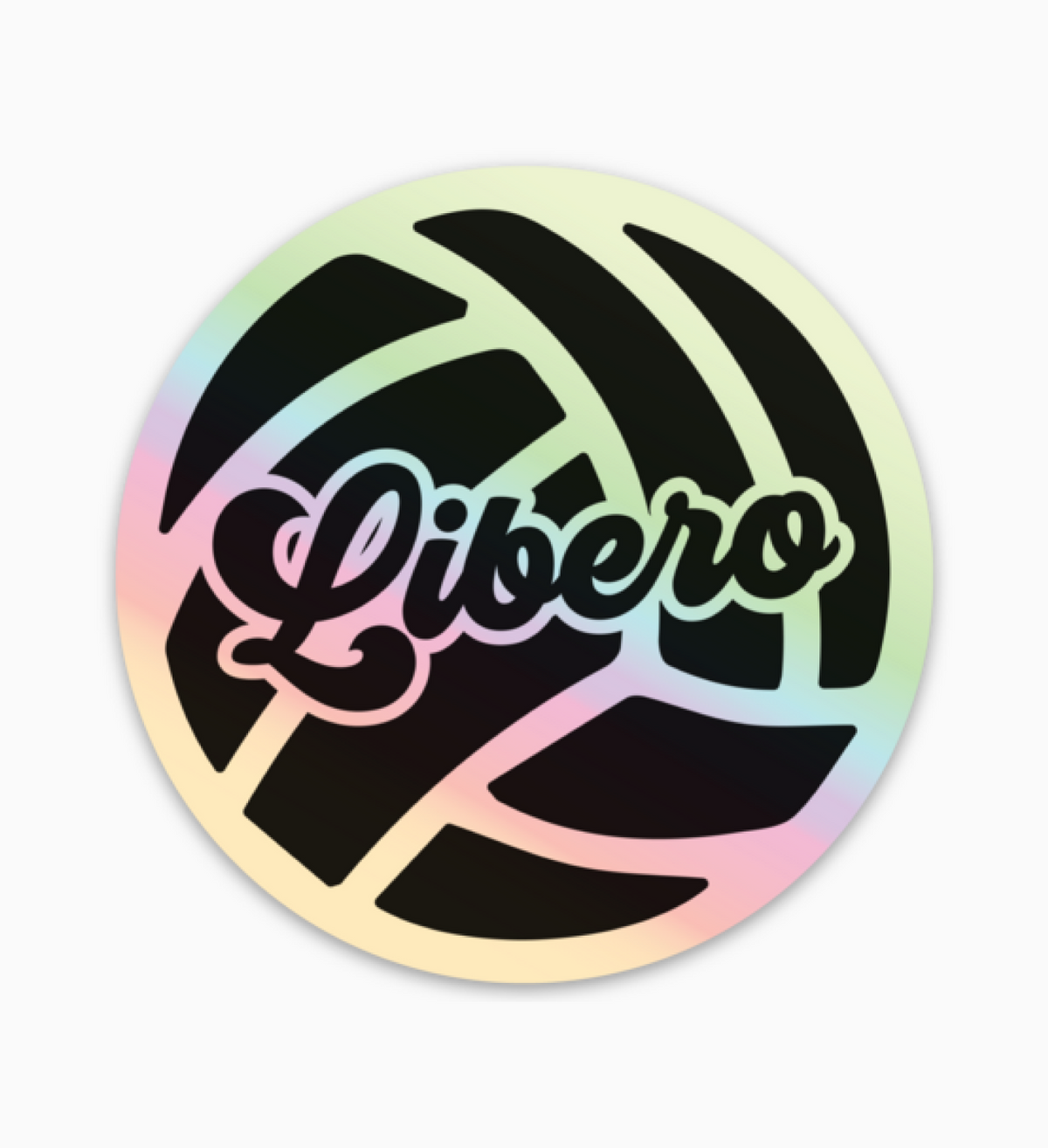 Libero - Volleyball Position Iridescent Holographic Sticker