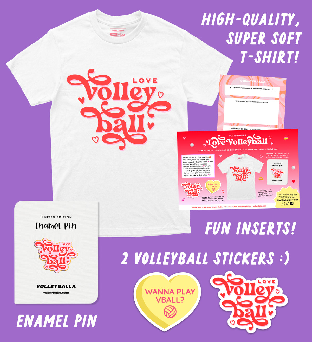 Love Volleyball - Valentine's Day Volleyball Gift Box 💕 | Volleyballa