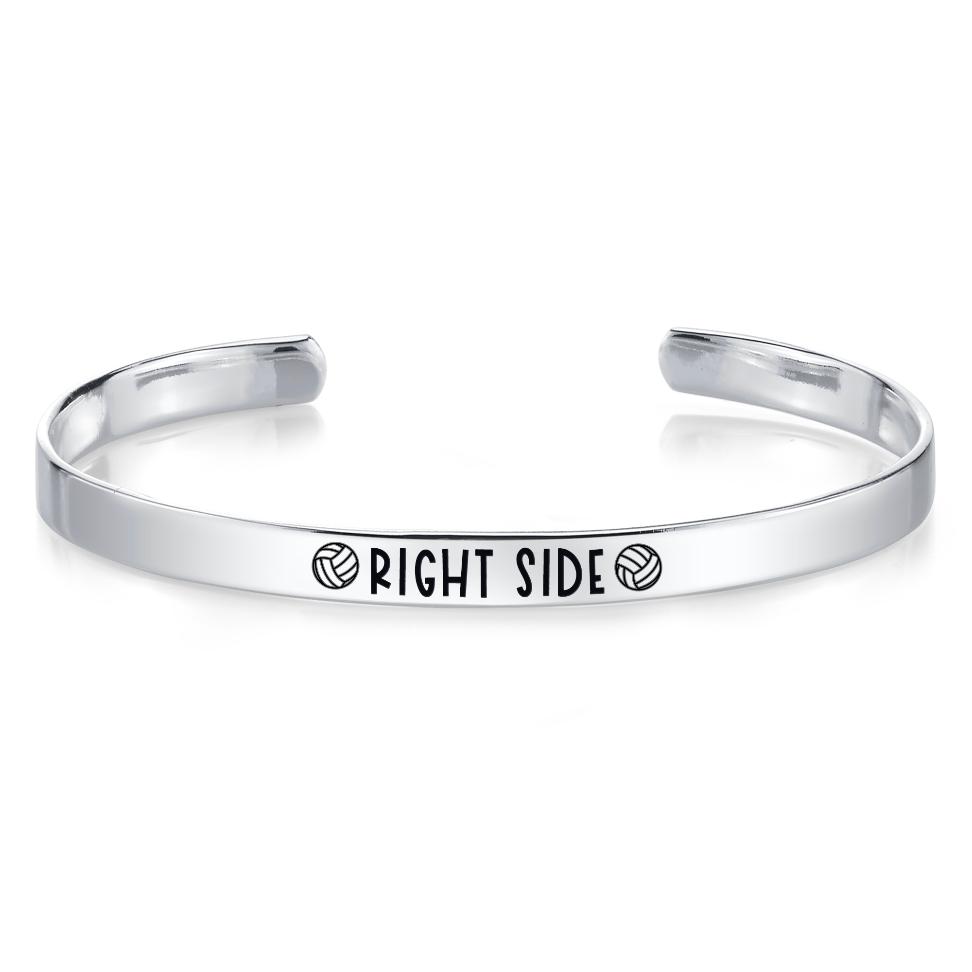 Right Side Opposite Hitter - Volleyball Position Engraved Bangle